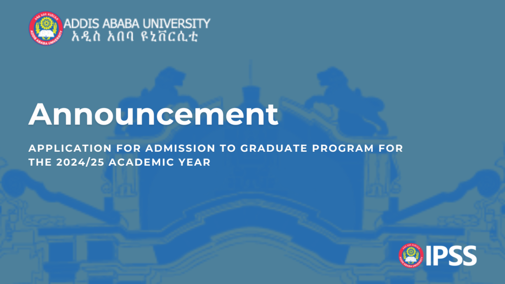 Announcement: Application for admission to Graduate program for the ...