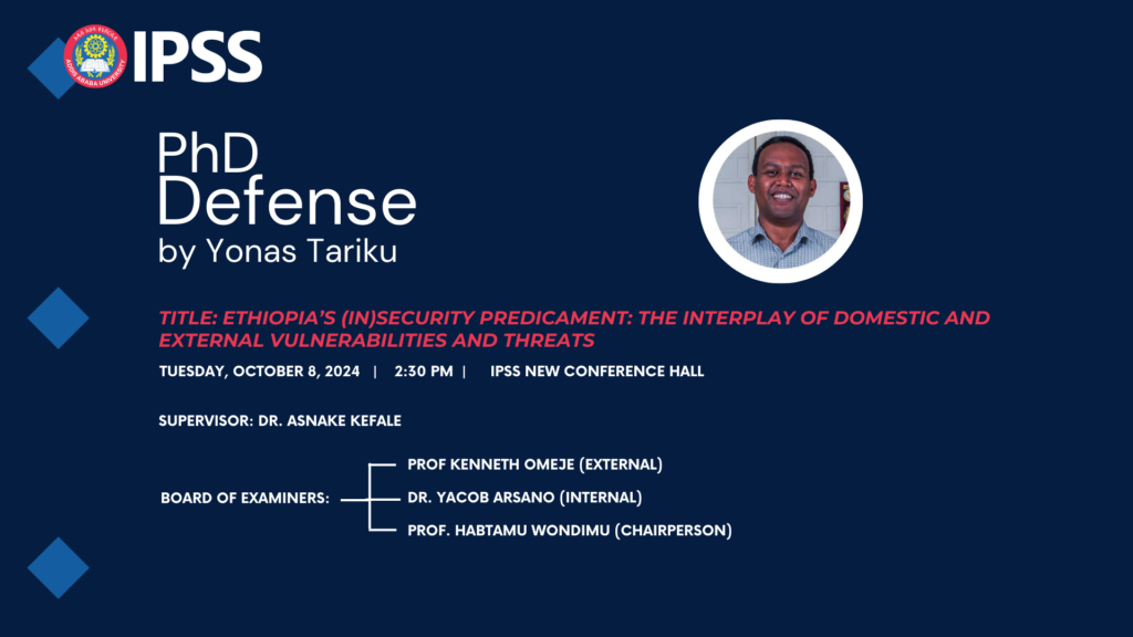 PhD Defense by Yonas Tariku | IPSS
